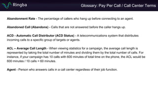 Glossary of Pay Per Call and Call Center Terms | Pay Per Call ...