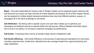Glossary of Pay Per Call and Call Center Terms | Pay Per Call ...