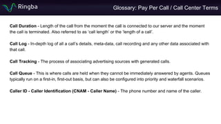 Glossary of Pay Per Call and Call Center Terms | Pay Per Call ...