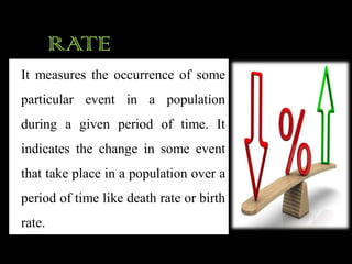 Unit: 6 Demographic Rates and Ratios vital statistics | PDF
