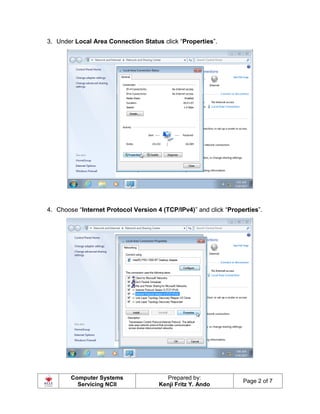CSS Module 2 - Setting IP Address | PDF