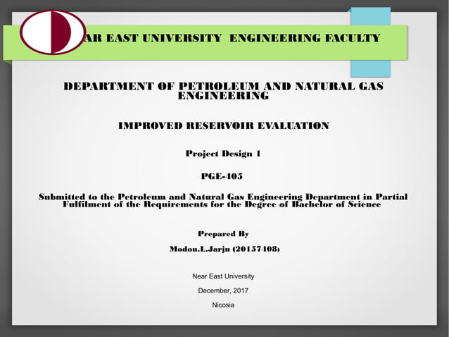IMPROVED RESERVOIR EVALUATION | ODP
