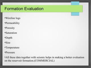 IMPROVED RESERVOIR EVALUATION | ODP