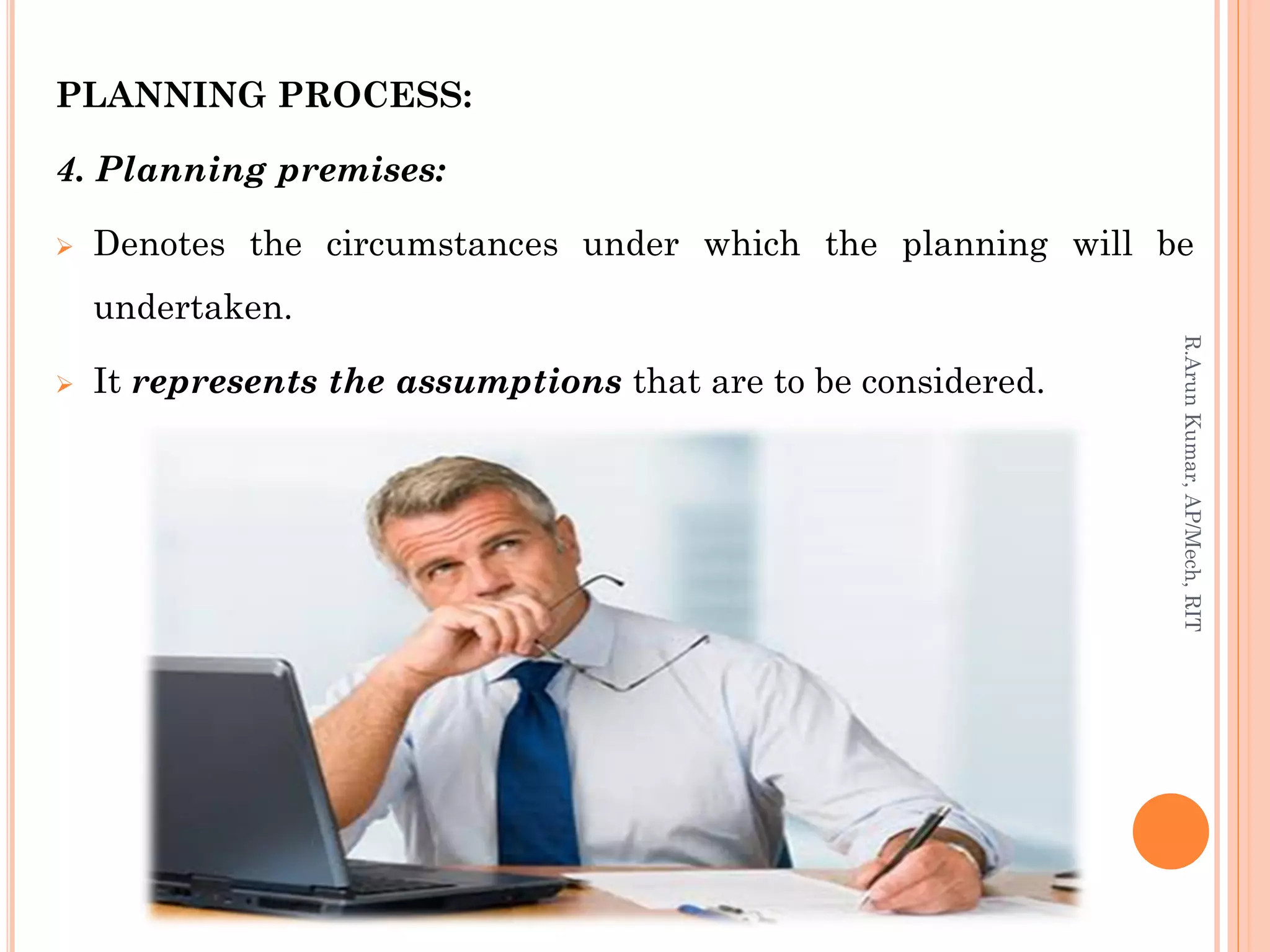 Planning process, types of planning | PDF