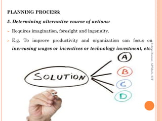 Planning process, types of planning | PDF