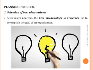 Planning process, types of planning | PDF