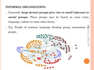2. formal and informal organization | PDF