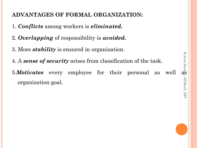 2. formal and informal organization | PDF | Business and Finance
