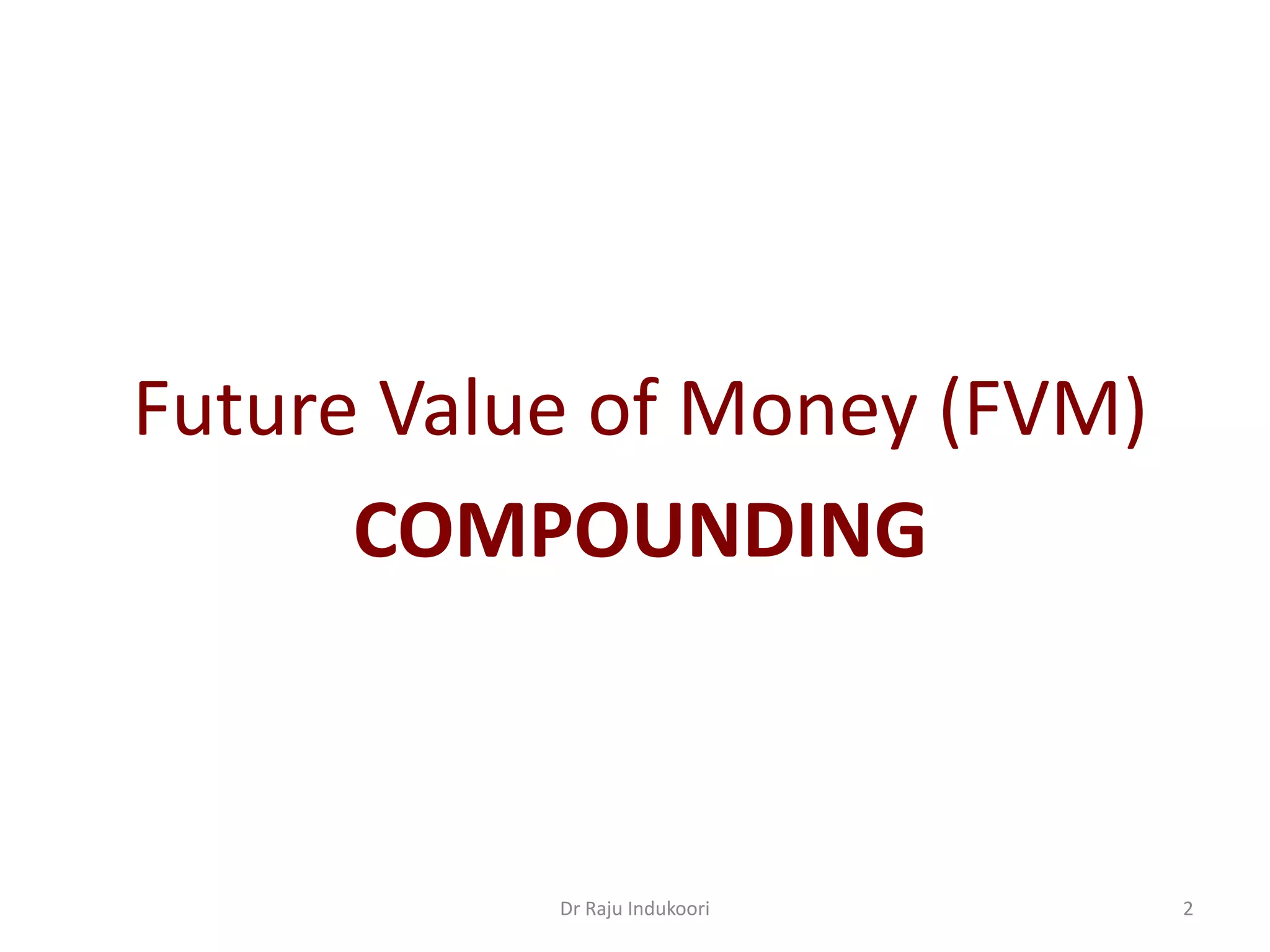 Compounding - Future Value of Money | PPTX