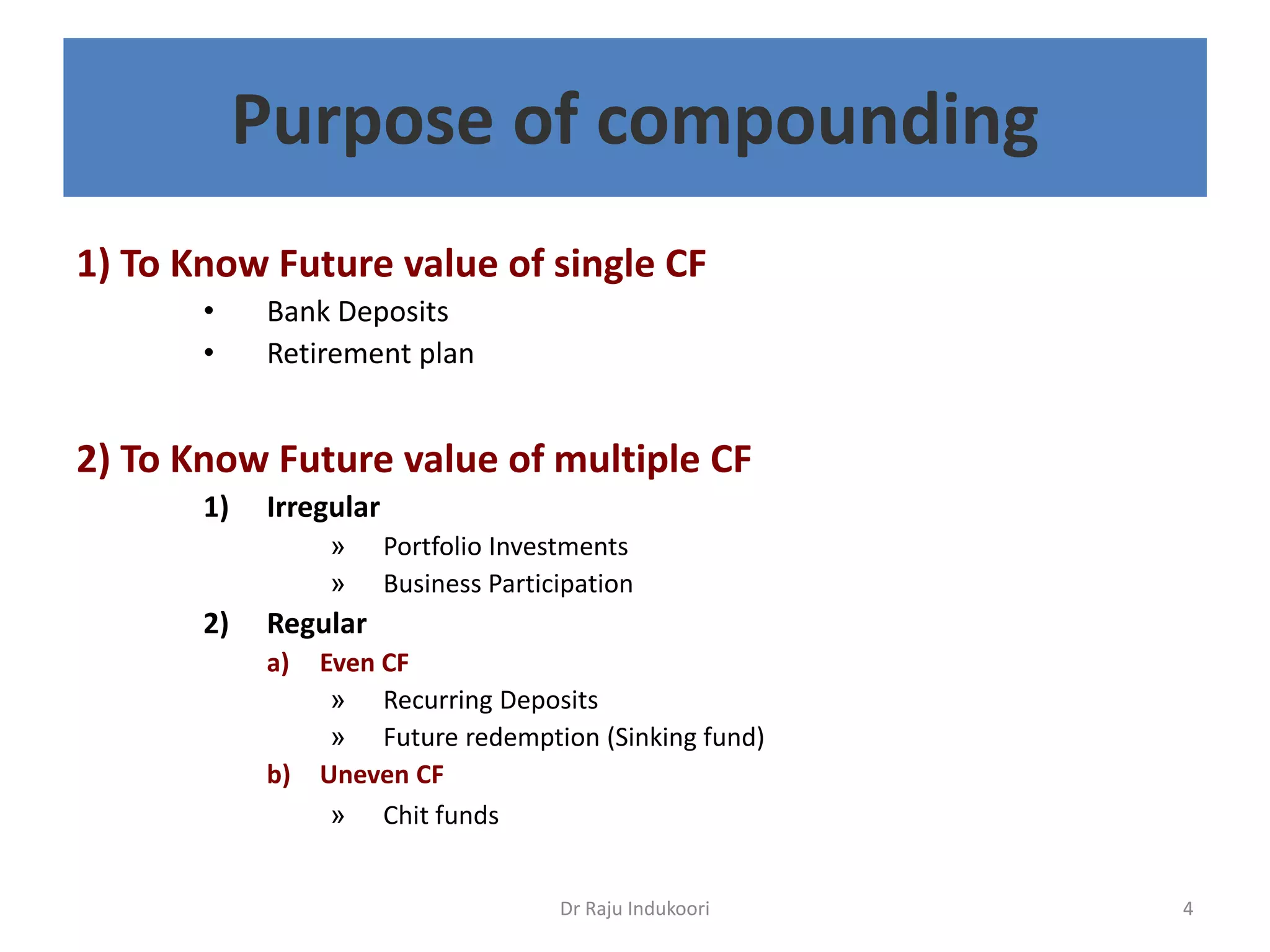 Compounding - Future Value of Money | PPTX