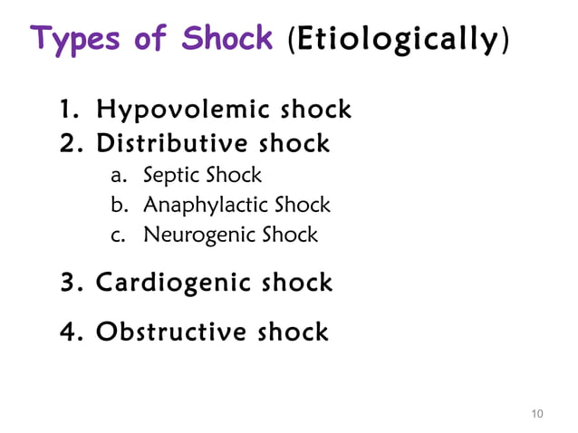 pediatric shock and shock management | PPT | Heart and Cardiovascular ...