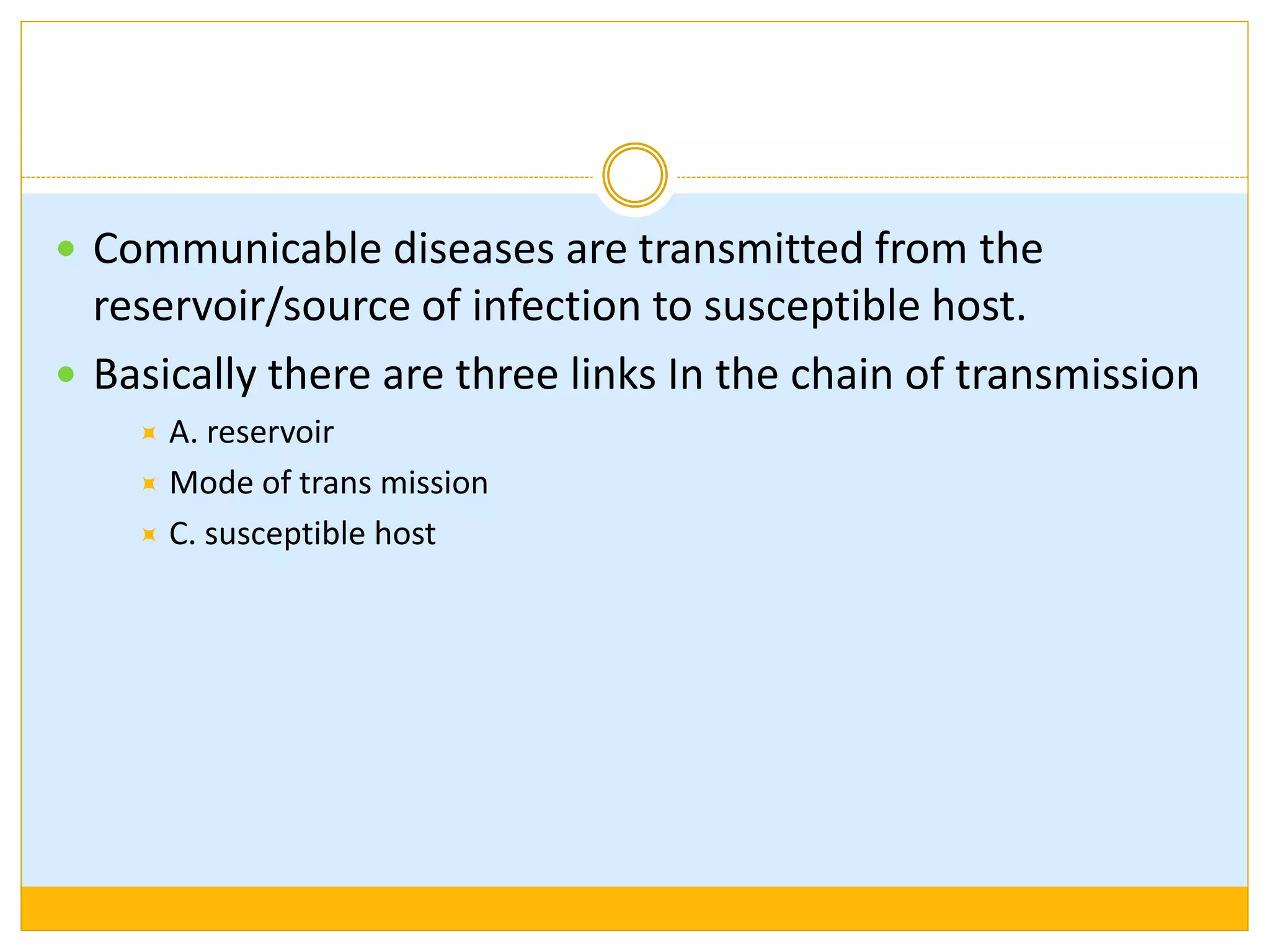 1.DYNAMICS OF DISEASE TRANSMISSION AND CHAIN OF INFECTIONS | PPTX
