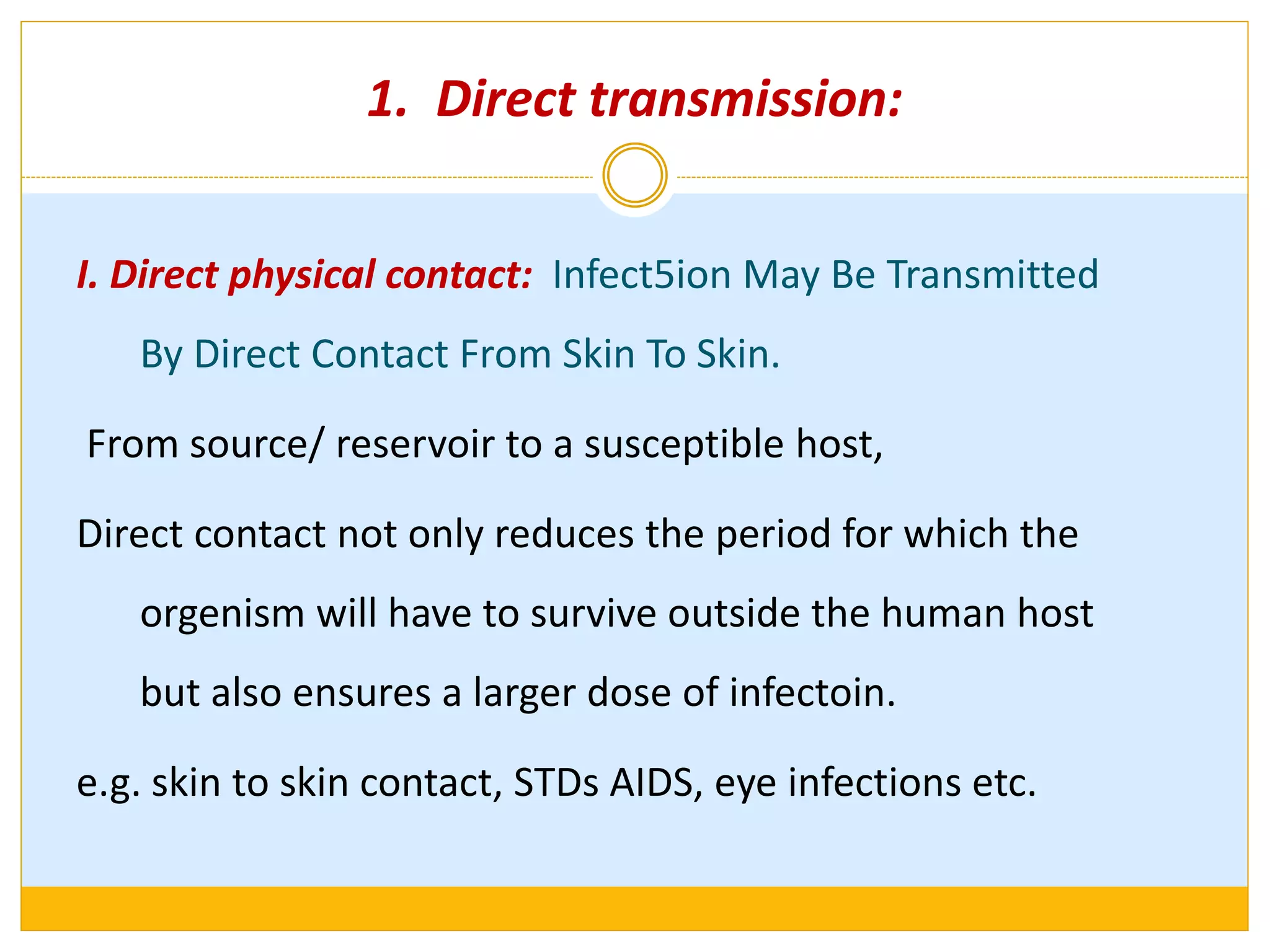 1.DYNAMICS OF DISEASE TRANSMISSION AND CHAIN OF INFECTIONS | PPTX