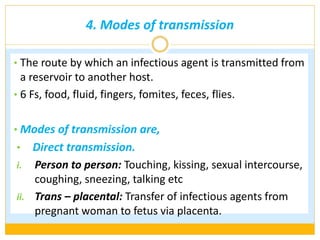 1.DYNAMICS OF DISEASE TRANSMISSION AND CHAIN OF INFECTIONS | PPTX