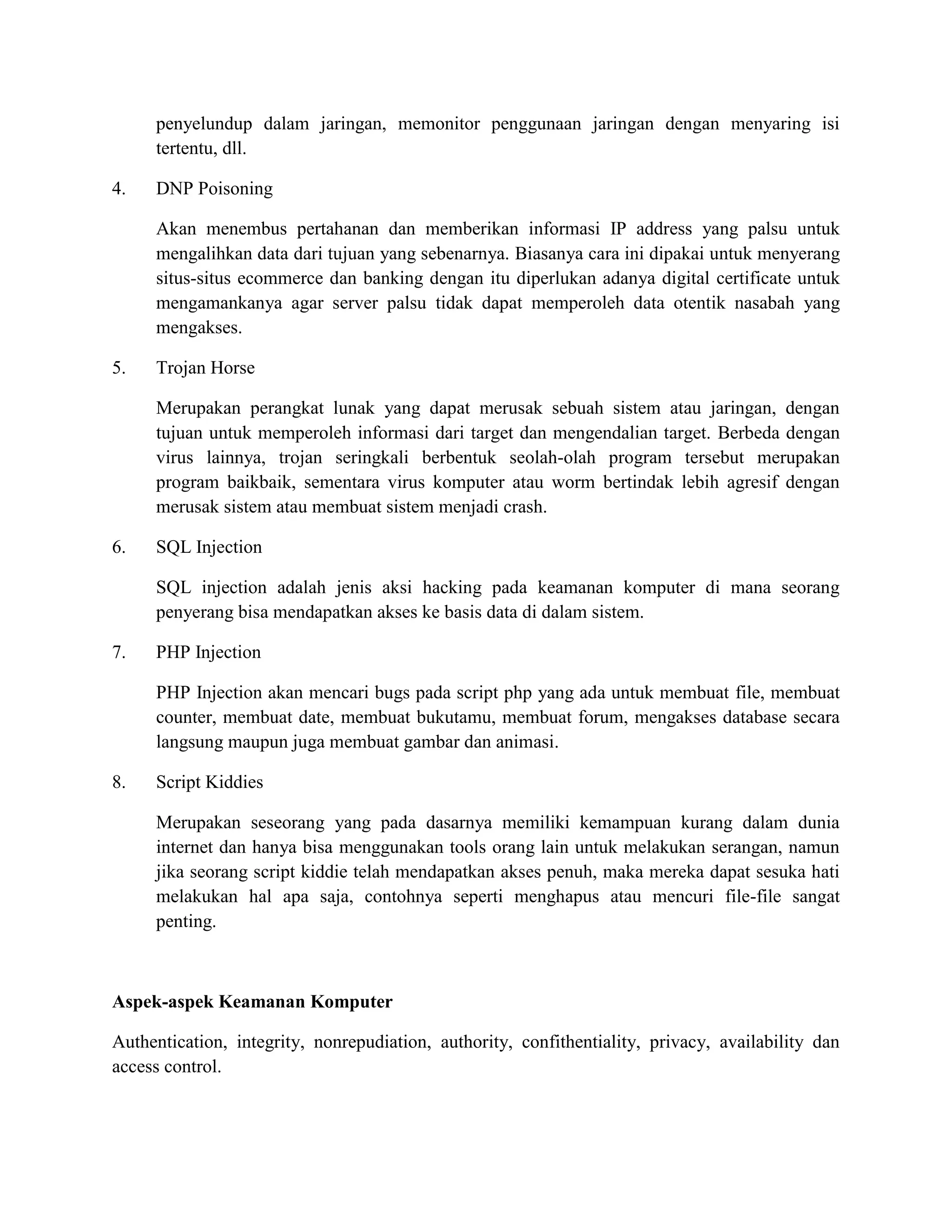 SI&PI, RYAN JULIAN, HAPZI ALI, DEFINISI DAN JENIS PENYERANGAN DAN PENYALAHGUNAAN KOMPUTER ...