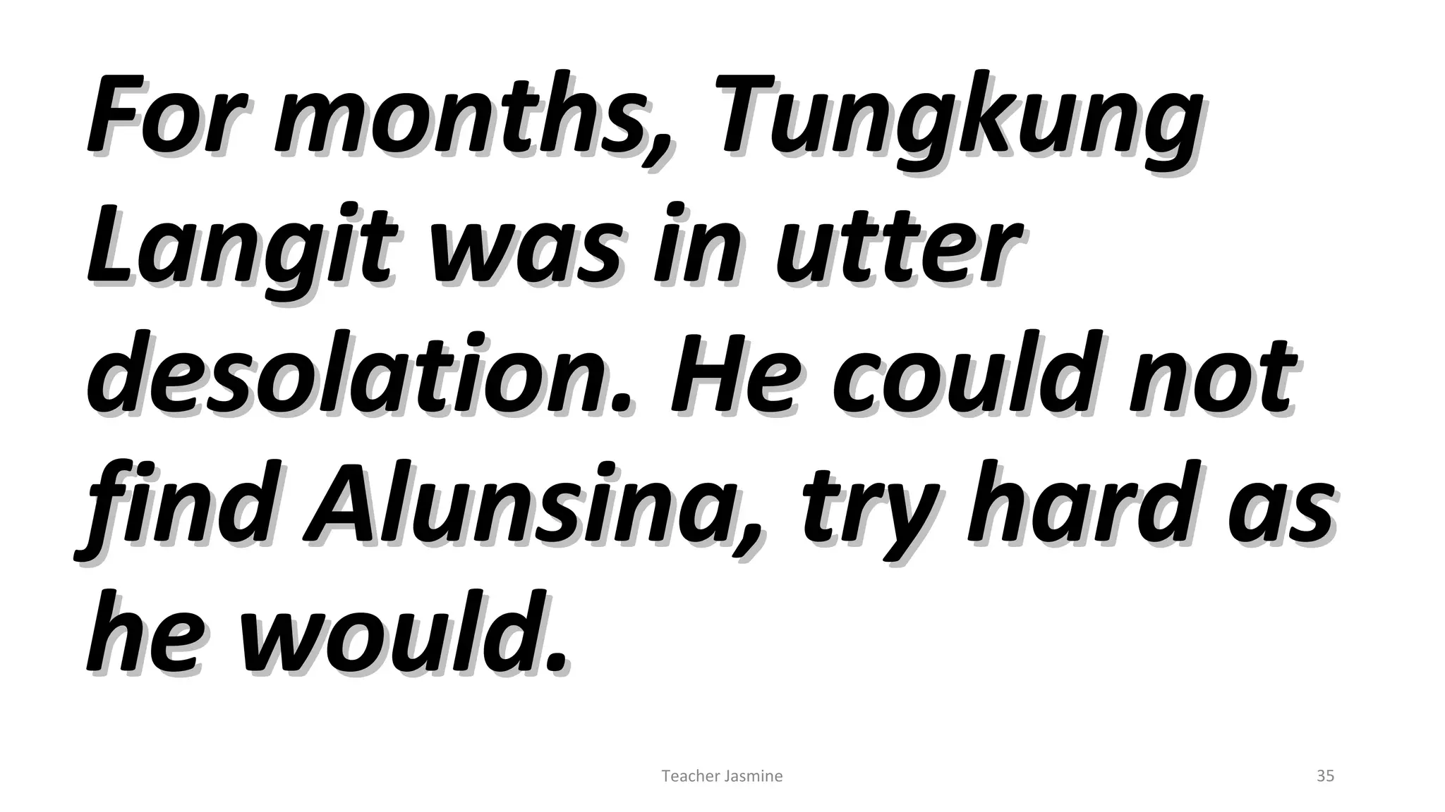 Tungkung Langit & Alunsina | PPT