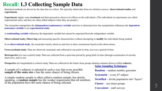 2.1 frequency distributions for organizing and summarizing data | PPTX | Science