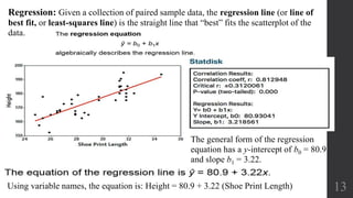 2.4 Scatterplots, correlation, and regression | PPTX