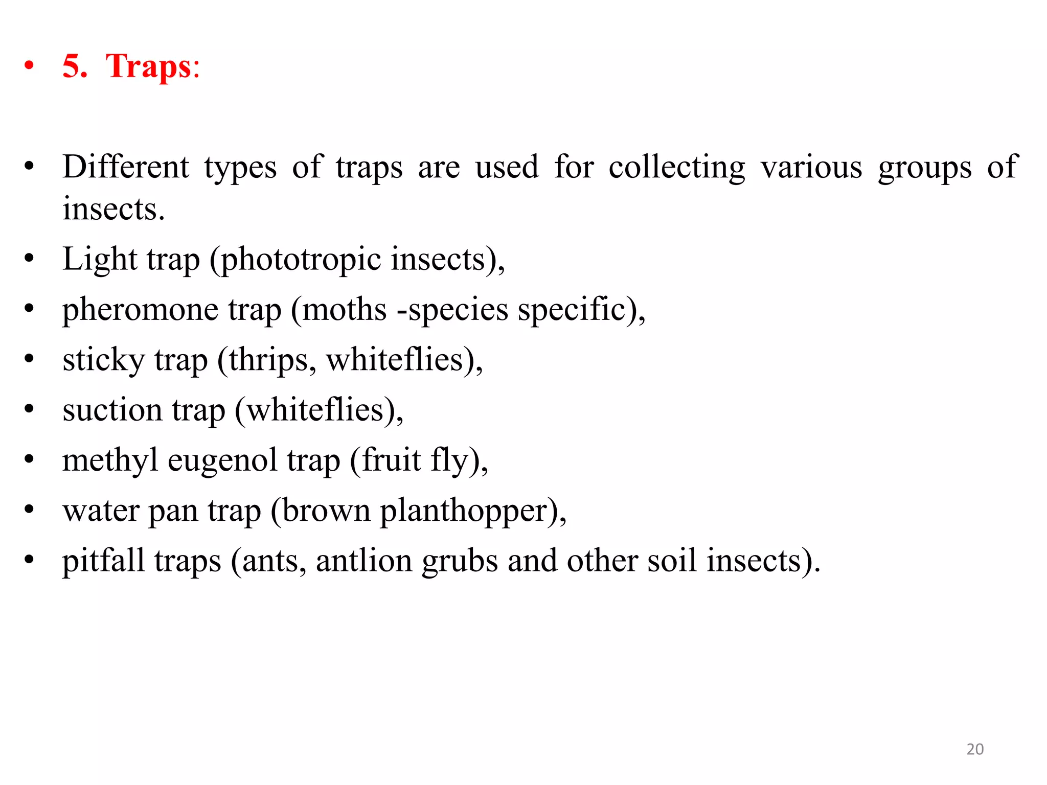Methods of insect collection, preservation, display and storage by Dr ...