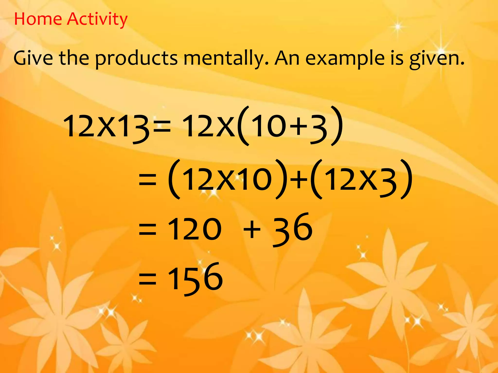 2.multiplyingmentally2-digitby2digitnumberswithproductup200 - copy | PPTX