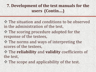 2. development of psychological tests s.lakshmanan psychologist | PPT