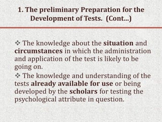 2. development of psychological tests s.lakshmanan psychologist | PPT