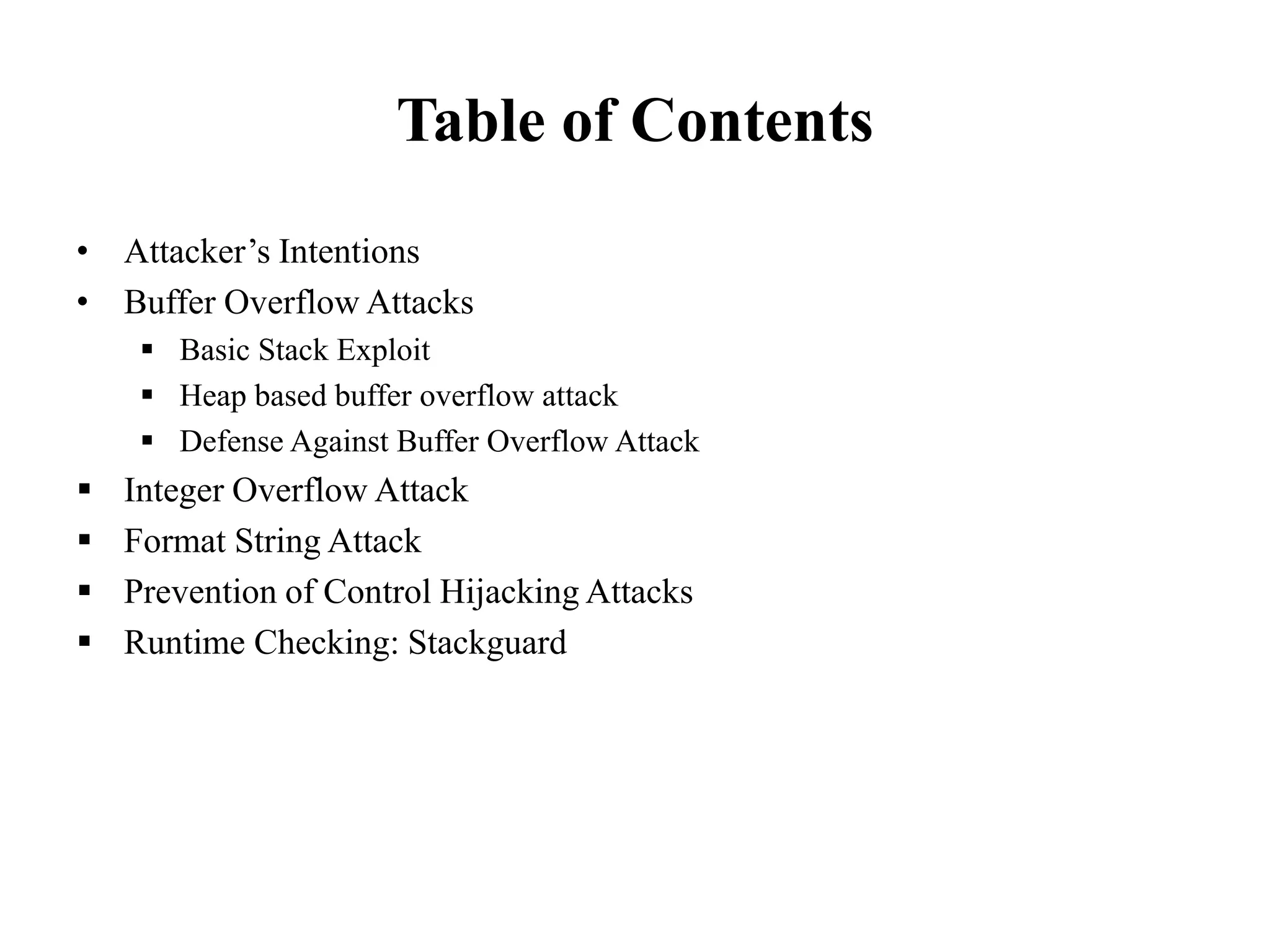 Control hijacking | PPTX