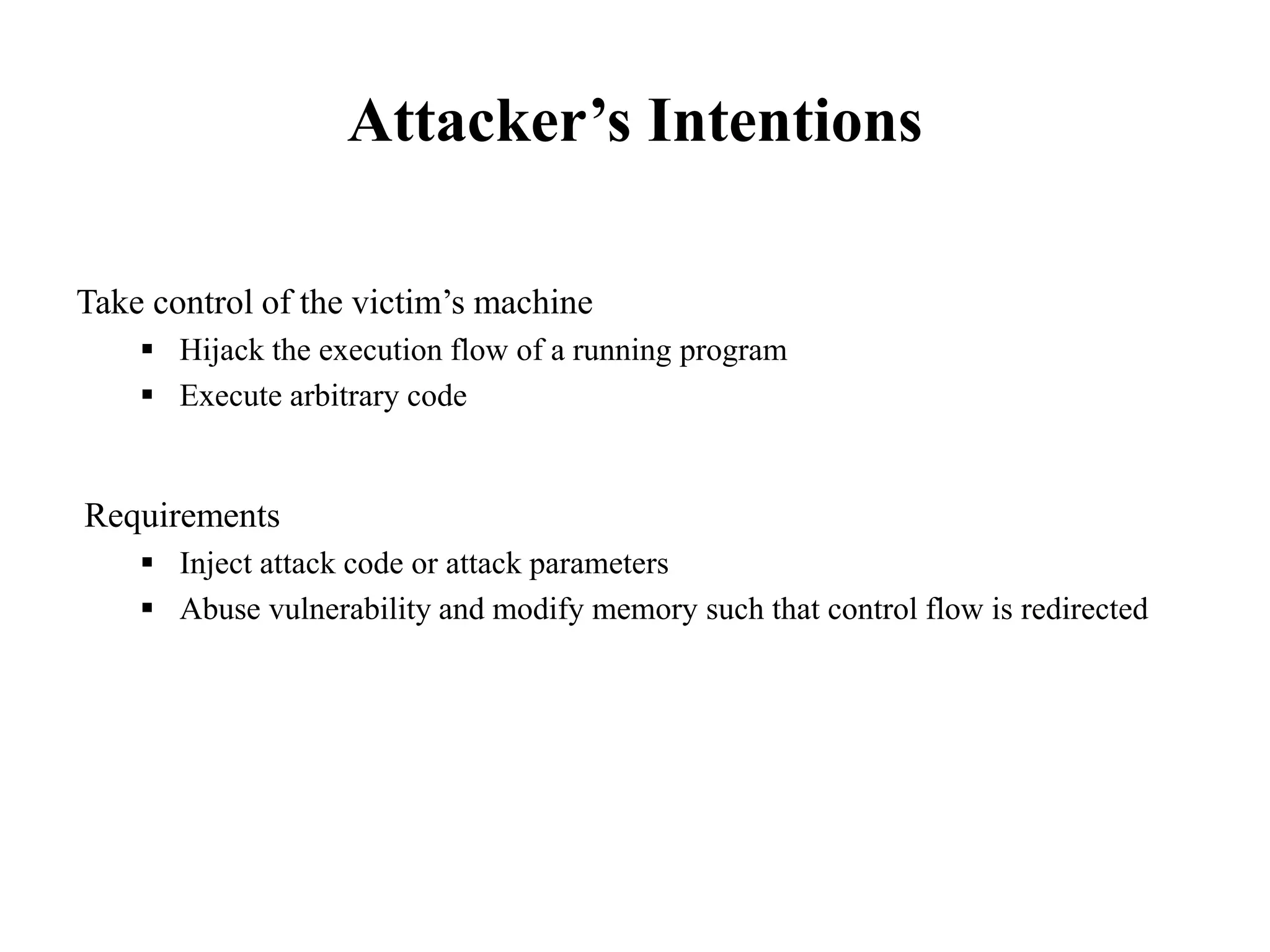 Control hijacking | PPTX