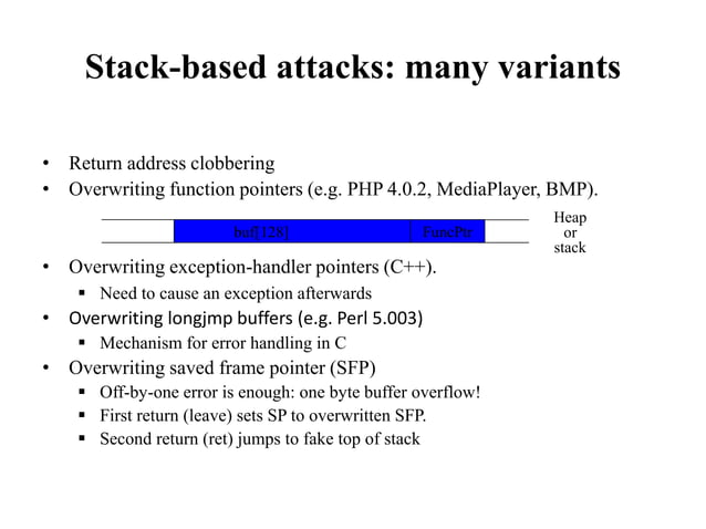 Control hijacking | PPTX