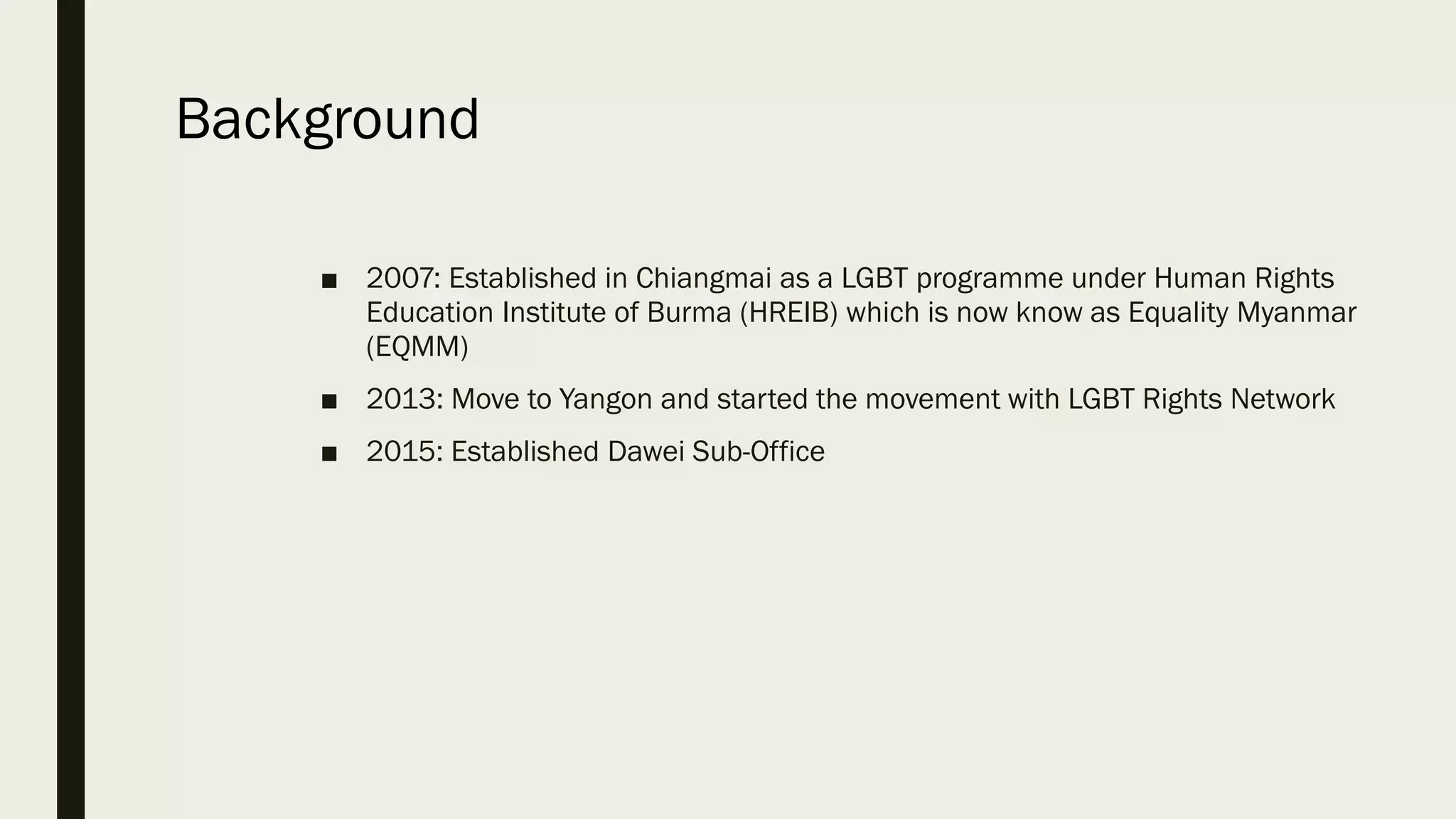2. Colors Rainbow - LGBT Situation in Myanmar | PDF