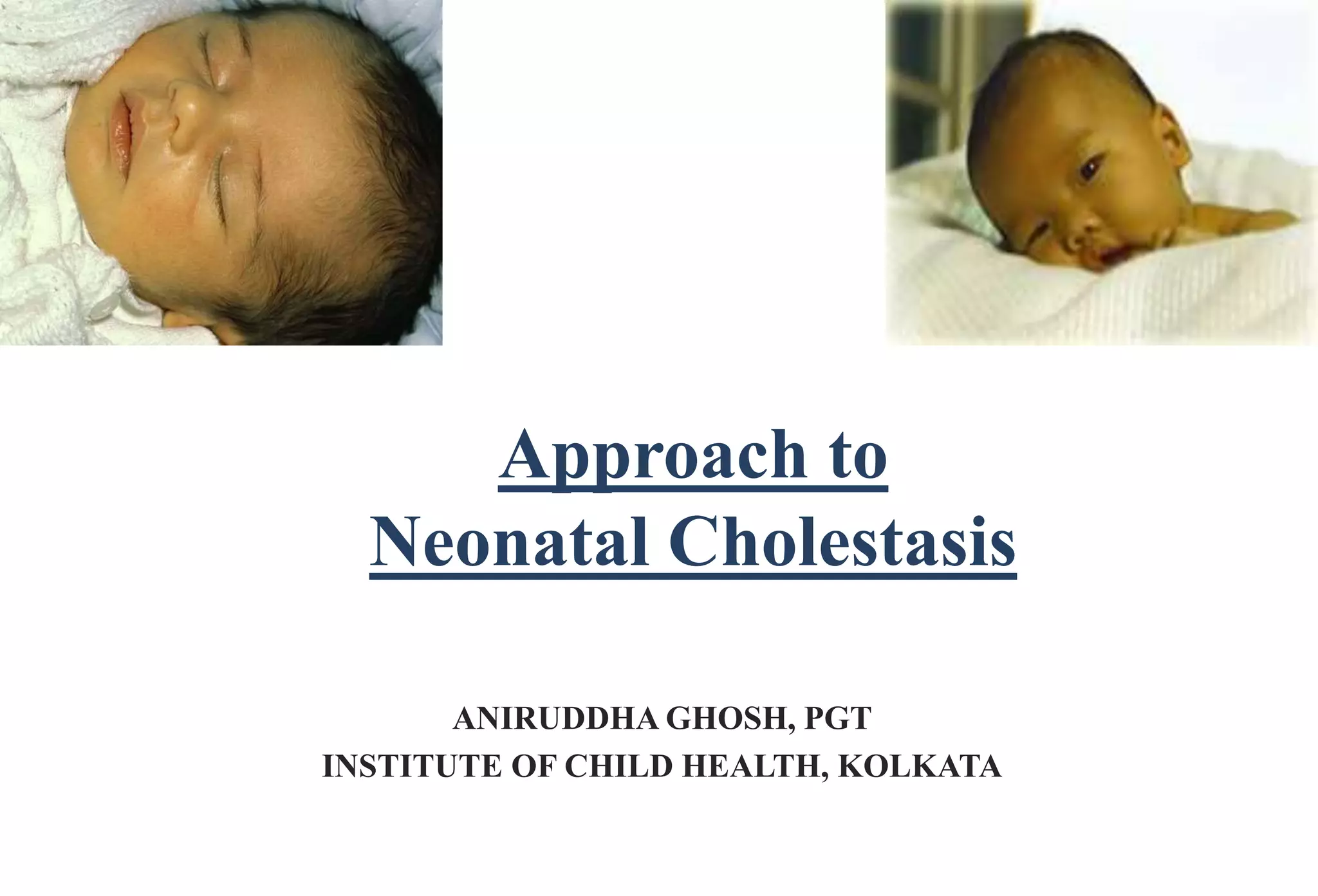 Neonatal Cholestasis | PPTX