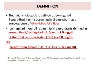 Neonatal Cholestasis | PPT