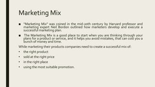 Marketing mix | PPT