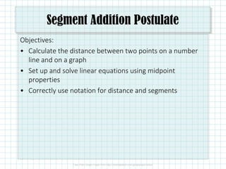 2.2 Segment Addition Postulate | PDF | Science