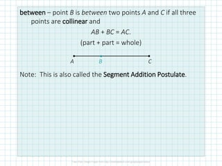 2.2 Segment Addition Postulate | PDF | Science