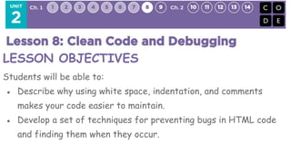 2.1.8 clean code and debugging | PPTX