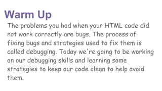 2.1.8 clean code and debugging | PPTX