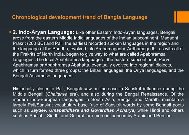Origin of bangalees bangladesh bangla language | PPT
