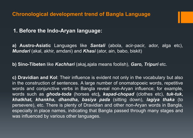 Origin of bangalees bangladesh bangla language | PPT