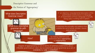 2. Introduction to Lexico-Grammar | PPTX