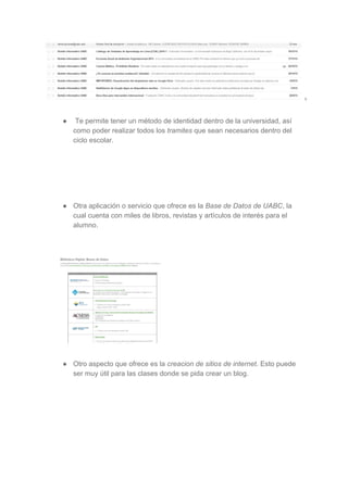 Beneficios de tener un correo UABC | PDF