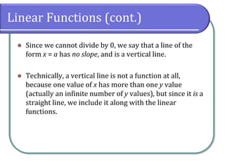 2.4 Linear Functions | PPT