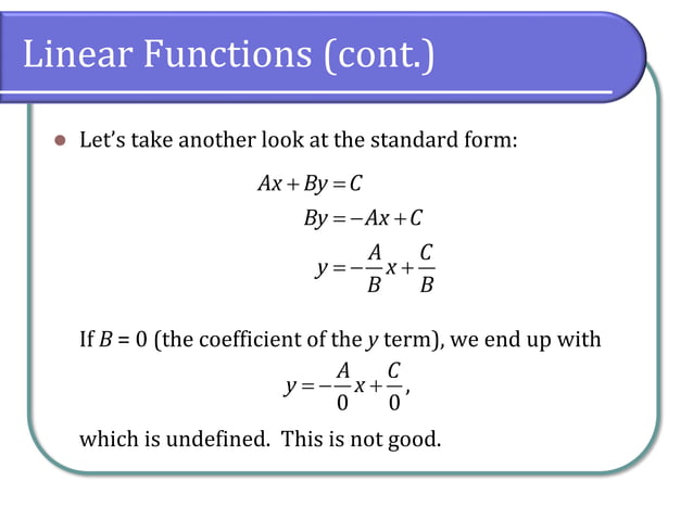 2.4 Linear Functions | PDF
