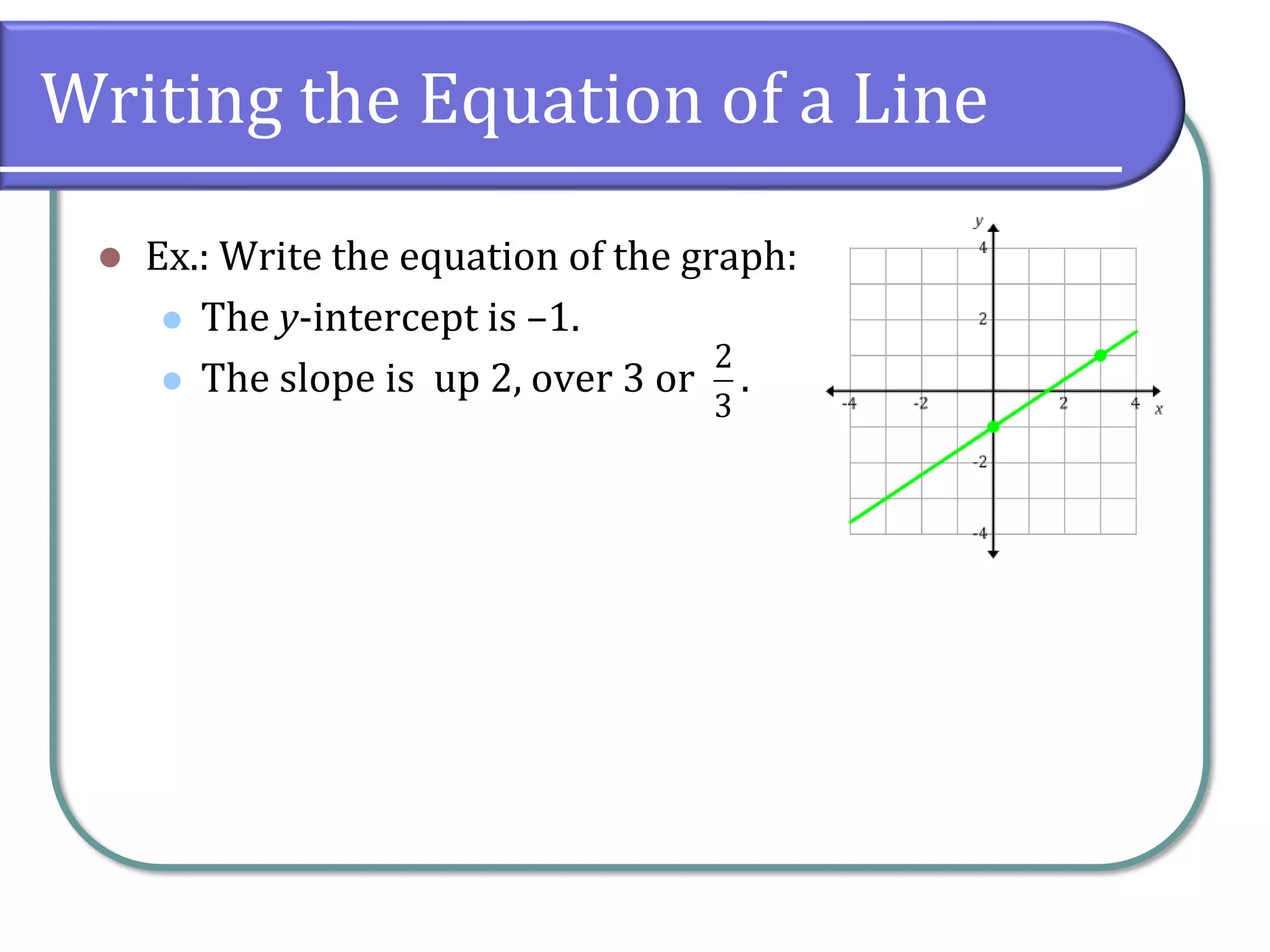 2.5 Equations of Lines | PDF