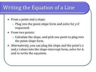 2.5 Equations of Lines | PDF