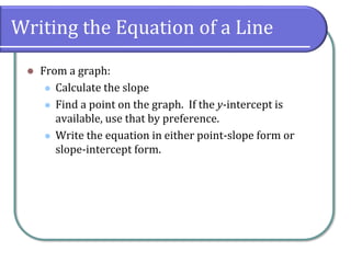 2.5 Equations of Lines | PDF