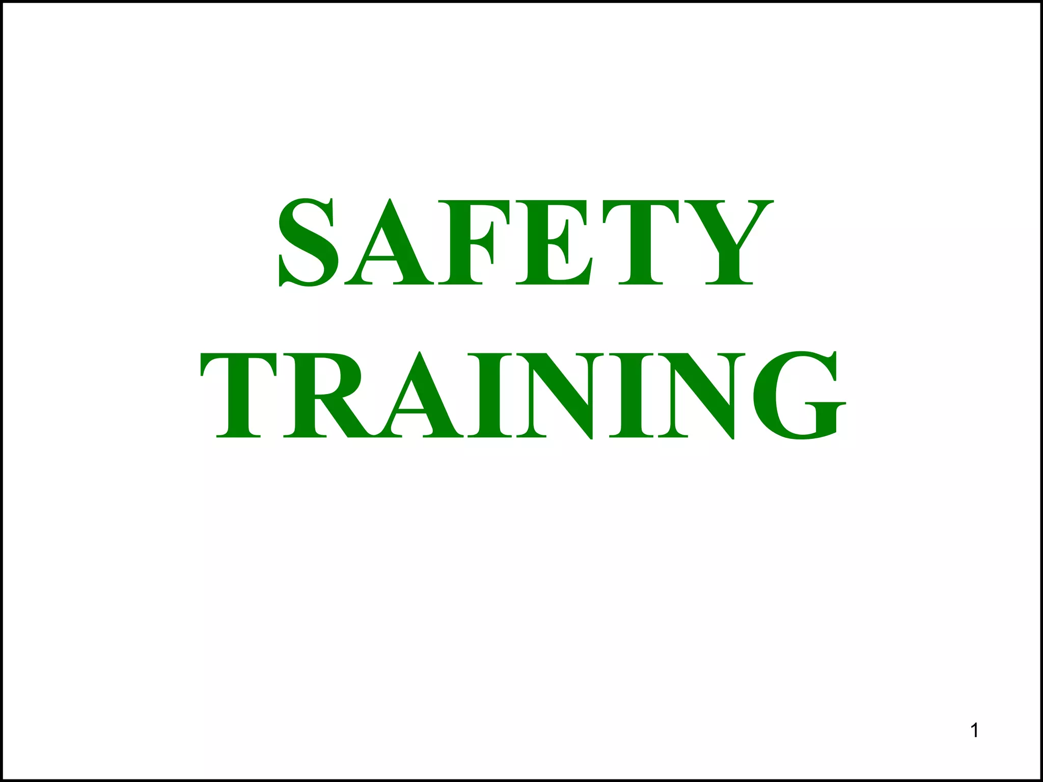 safety training | PPT