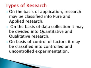 Types of Research in Music | PPTX