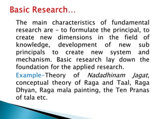 Types of Research in Music | PPTX