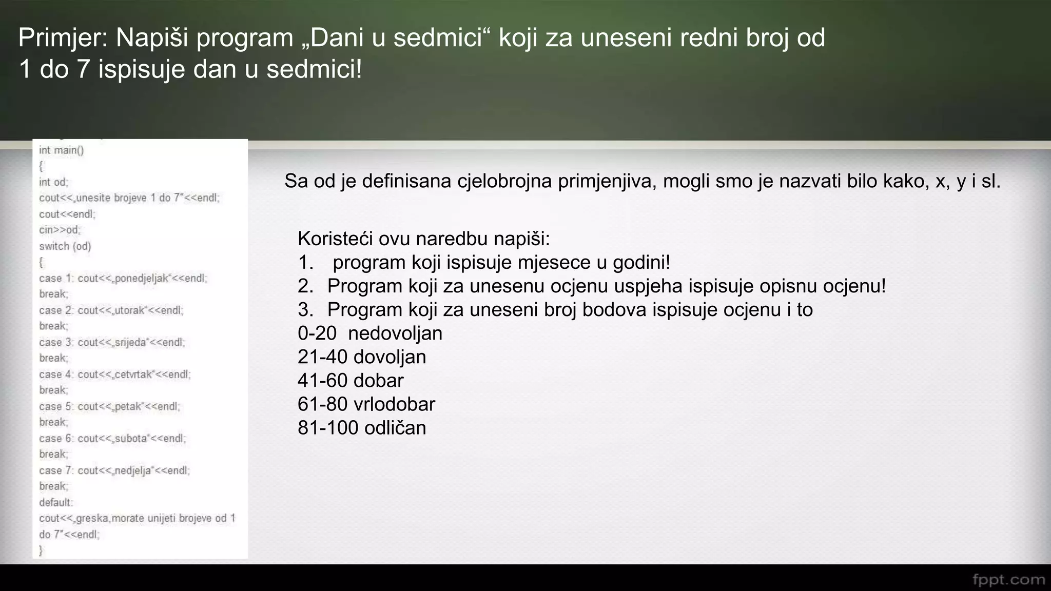 2. razgranate ii dio | PPT